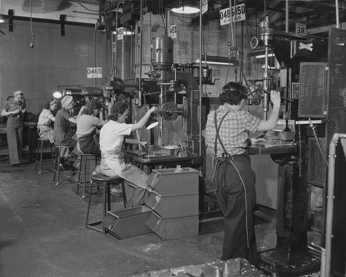 Women Working in Airplane Factory – Women of World War II