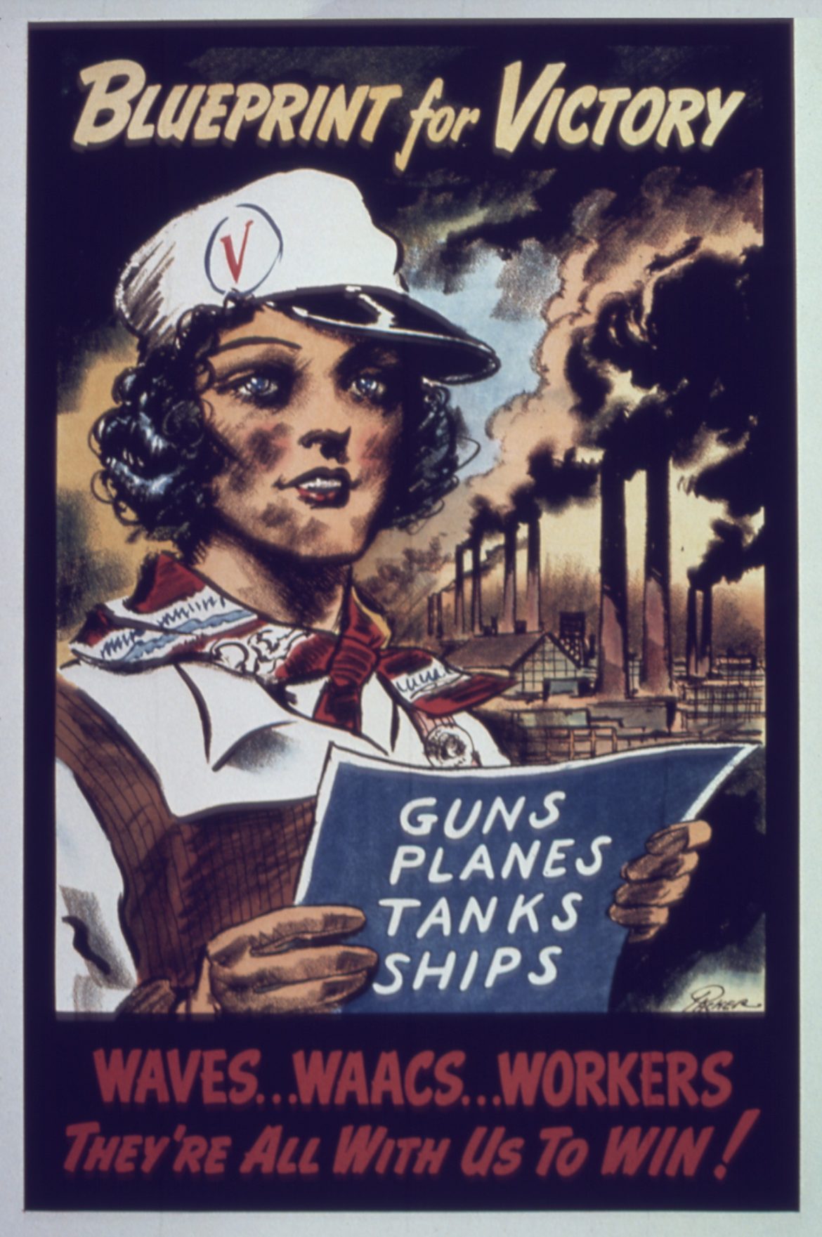 Blueprint For Victory WWII Recruiting Poster – Women of World War II