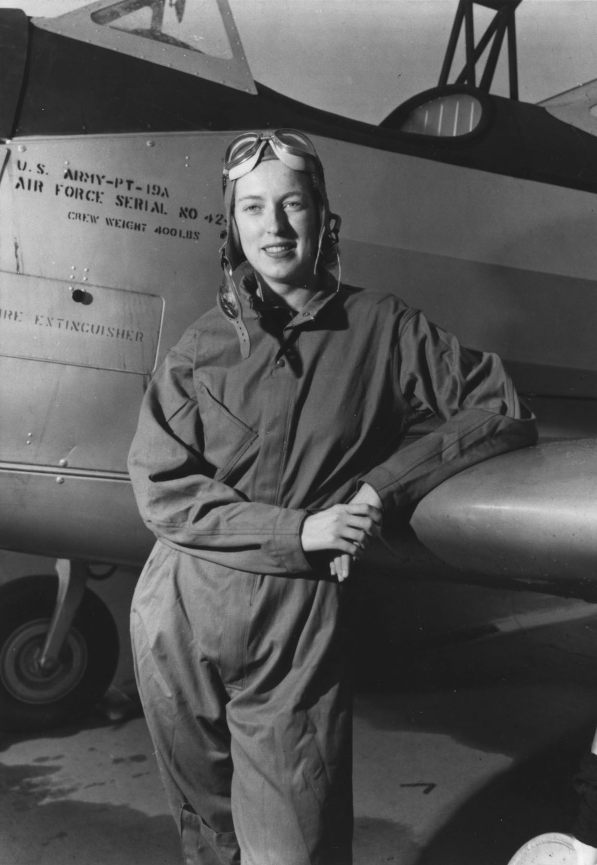 WASP Pilot Cornelia Fort with her PT-19A Plane – Women of World War II